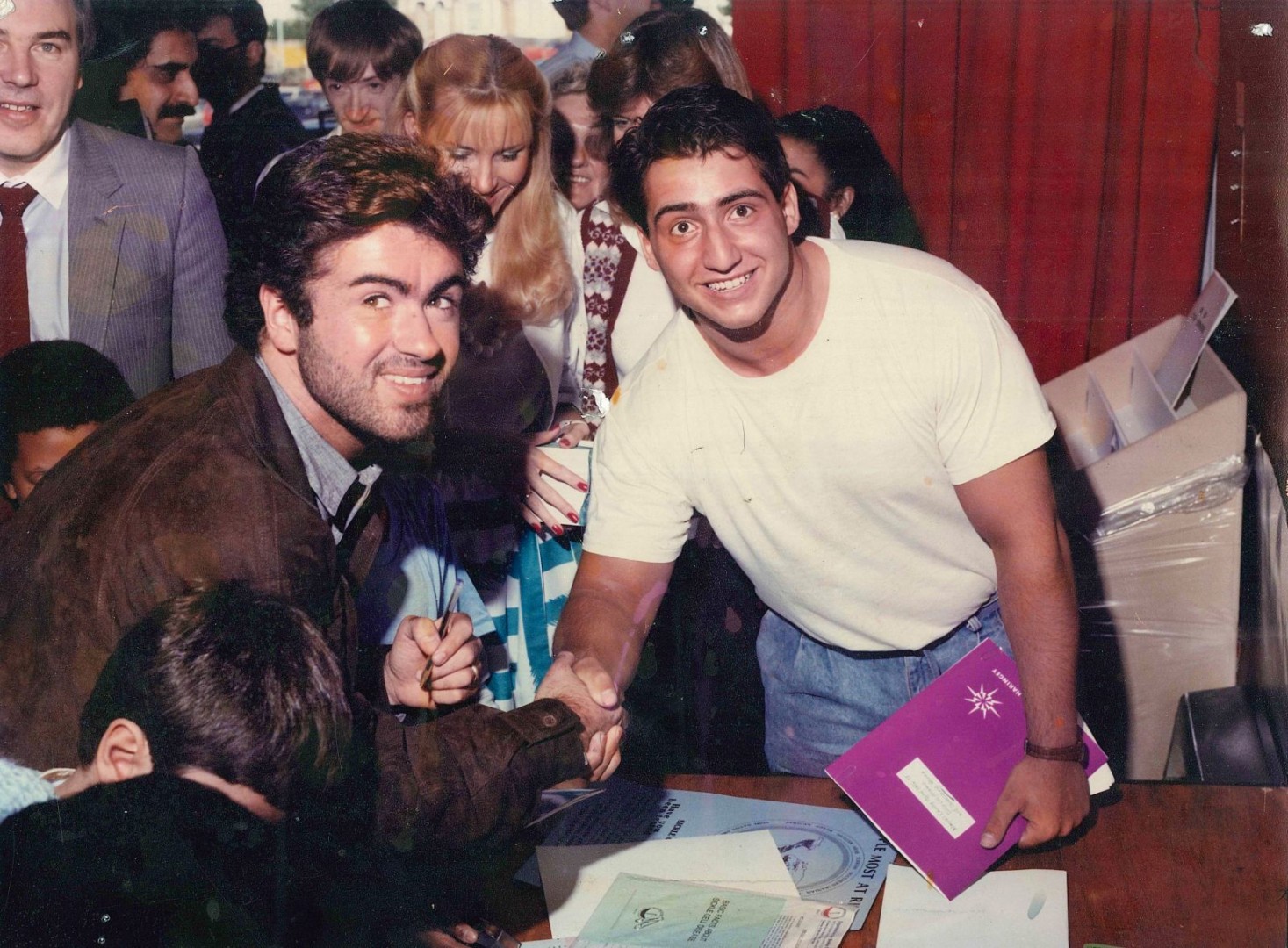 Lambros Lambrou with George Michael 02.02.2017 | Parikiaki