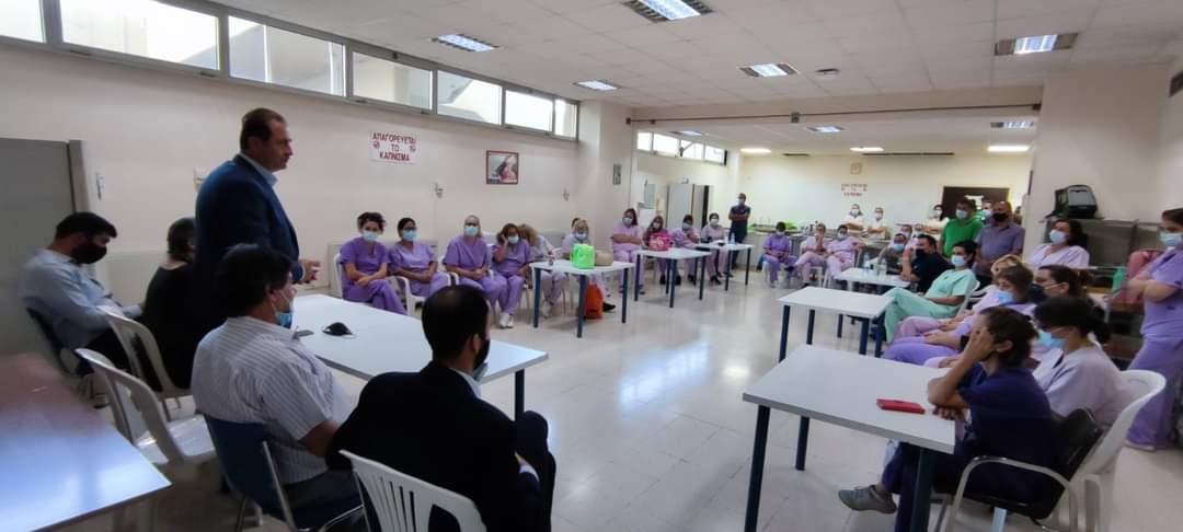 AKEL statements after visit to the Larnaca General Hospital in Cyprus ...